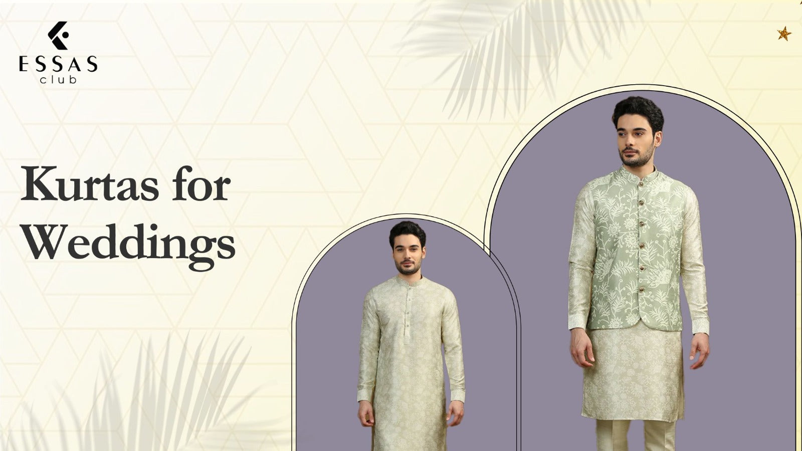 Kurtas for Wedding & Kurta Pajama Sets for Men at Essas Club