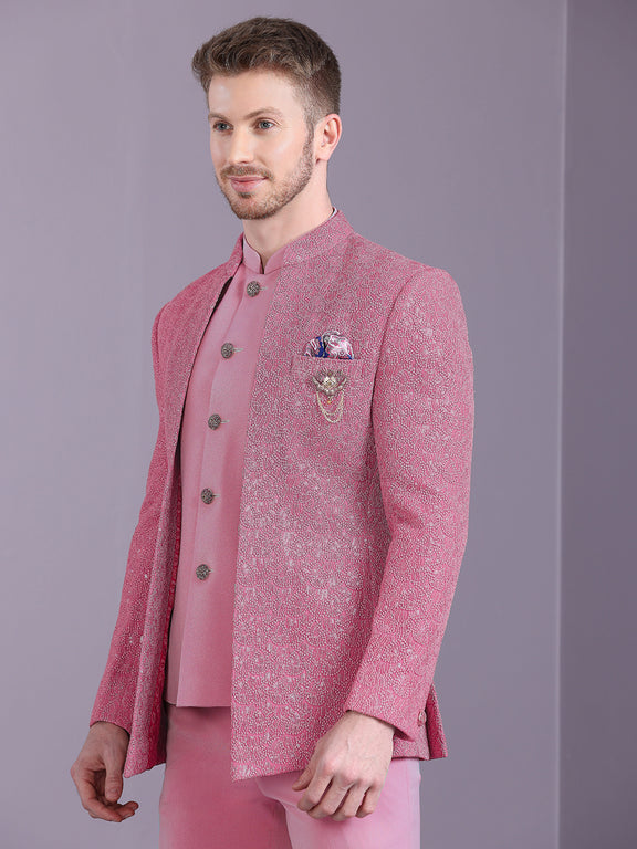 Open Pattern Jodhpuri Suit – Essas Club
