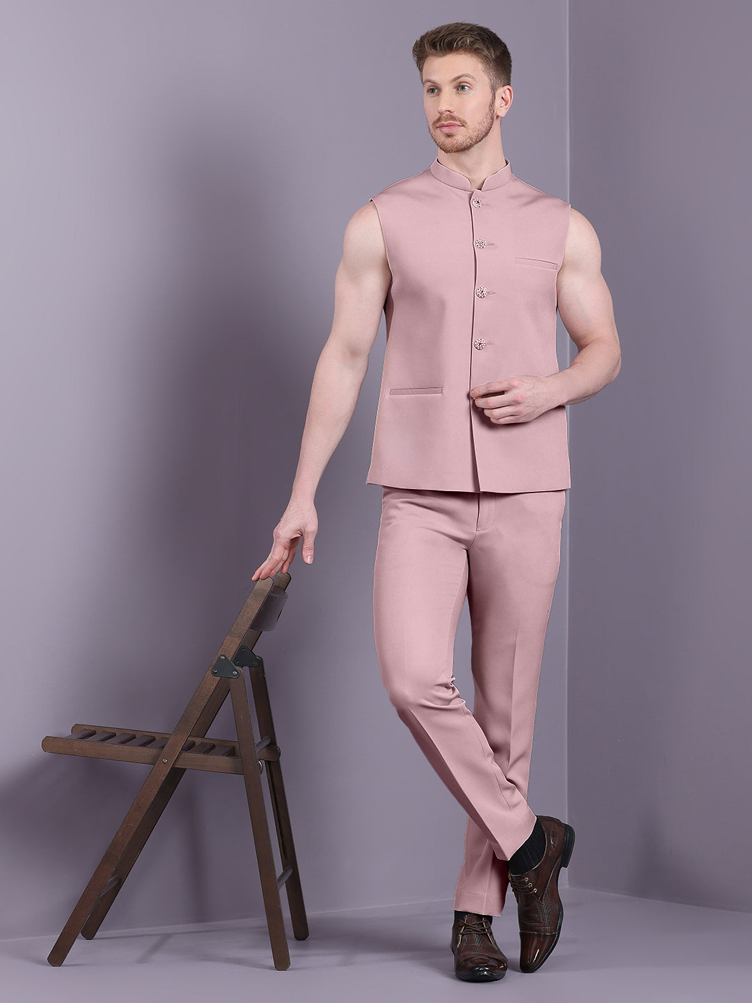 Jacquard Open Pattern Jodhpuri Suit – Essas Club
